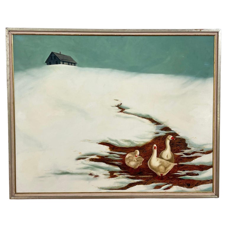 David Brega American Realist Painting, circa 1970s For Sale at 1stDibs