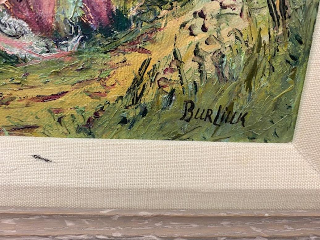 David Burliuk Oil on Board at 1stDibs