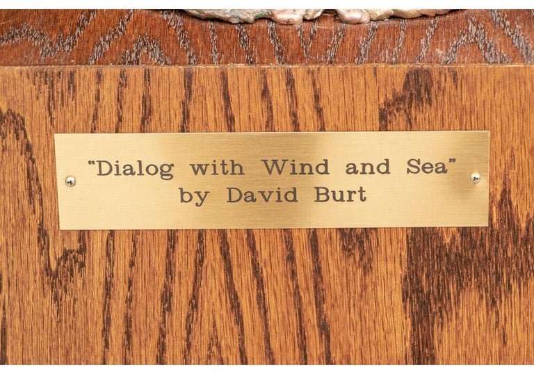 David Burt 'Us/CT, 20th C.' Copper Abstract Sculpture, "Dialog with ...