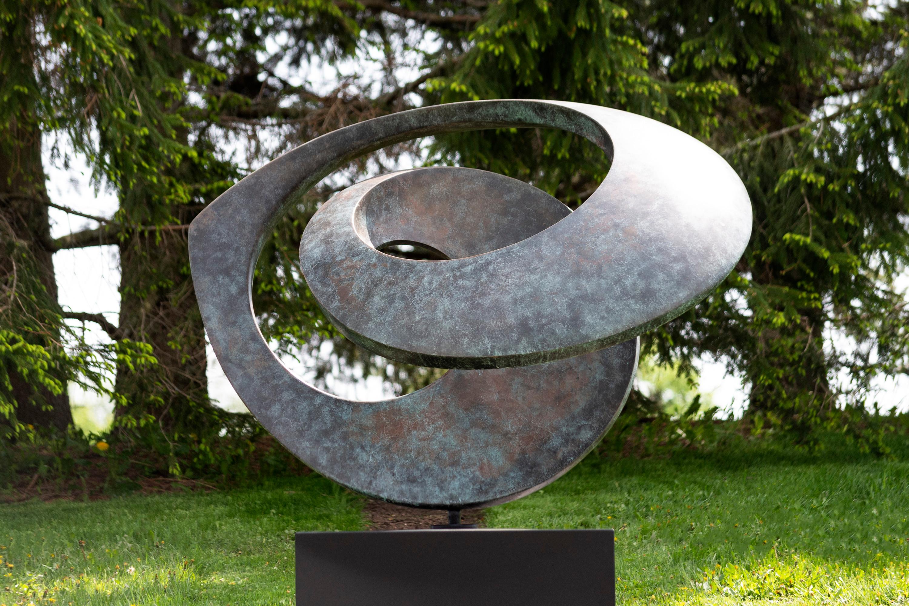 David Chamberlain - A Cappella - large, contemporary, abstract, bronze ...
