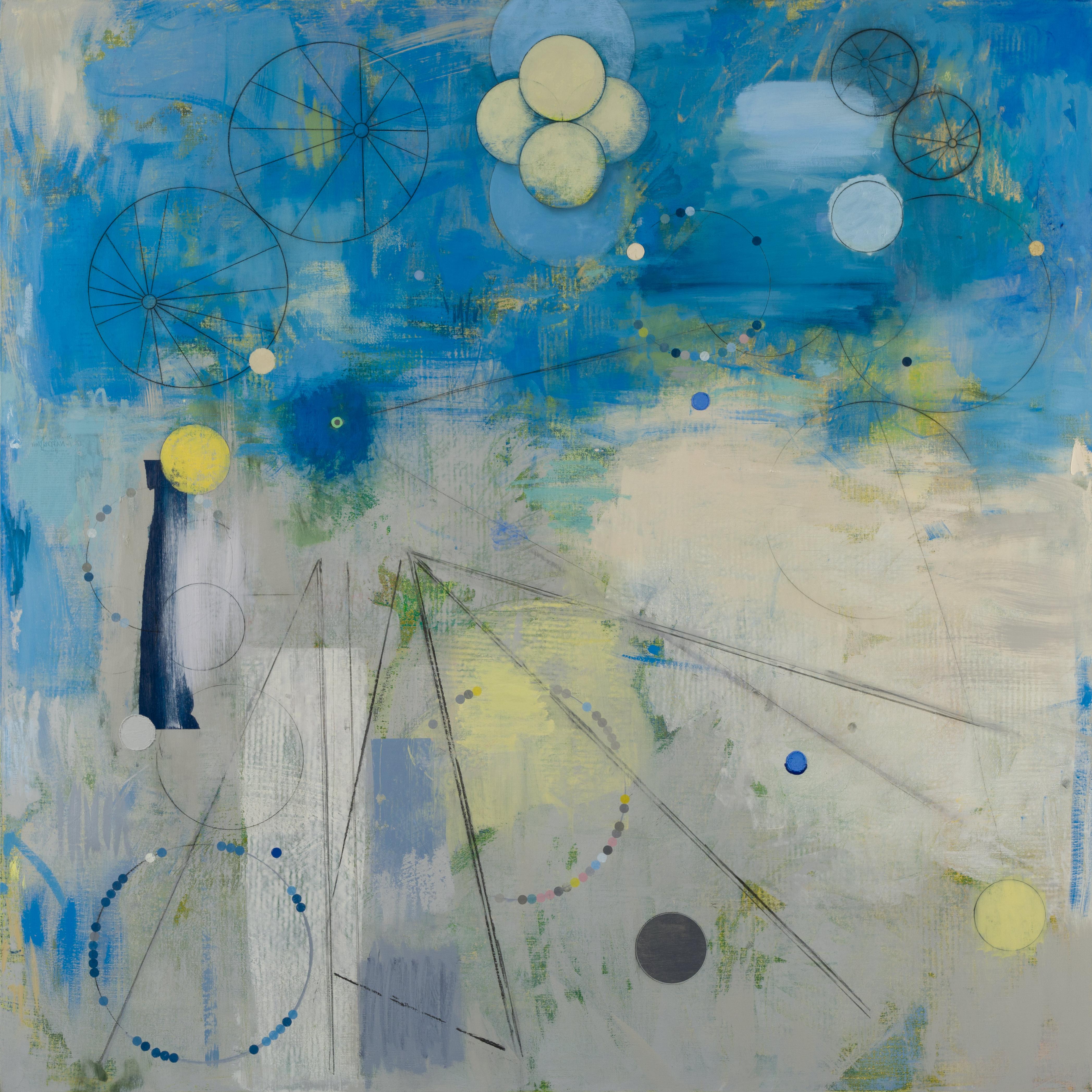 Arun Bain - Making the Circle -2, Pastel, Earthcolor, Acrylic, Brown ...