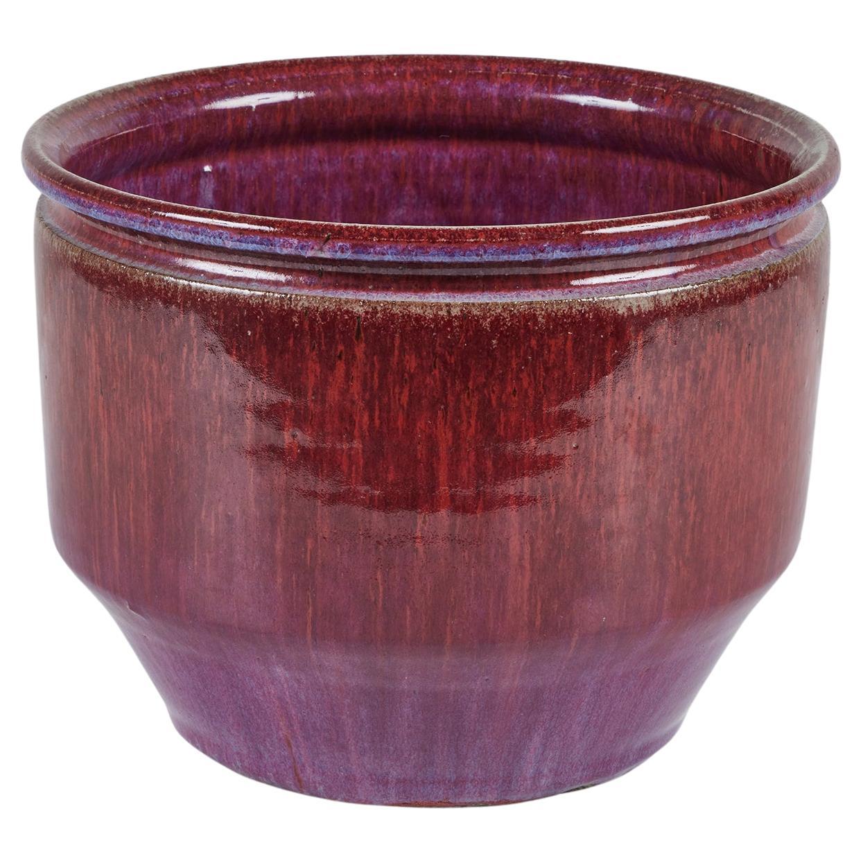 Purple Flame, Glazed Indoor Planters by David Cressey For Sale at ...