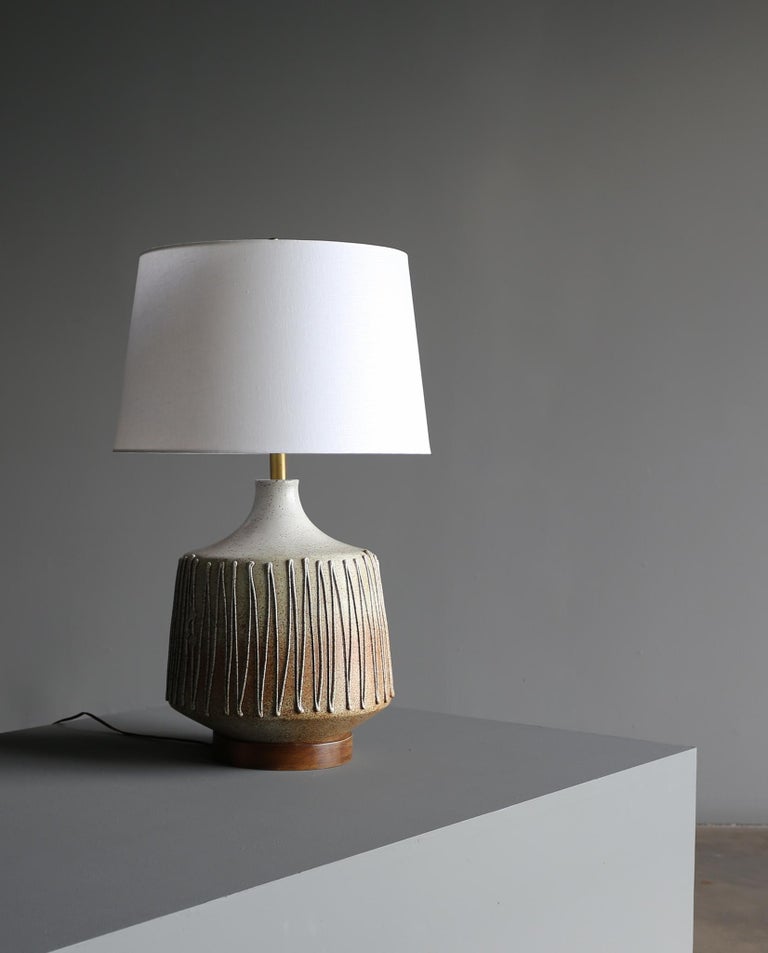 David Cressey Ceramic Table Lamp, circa 1970 For Sale at 1stDibs