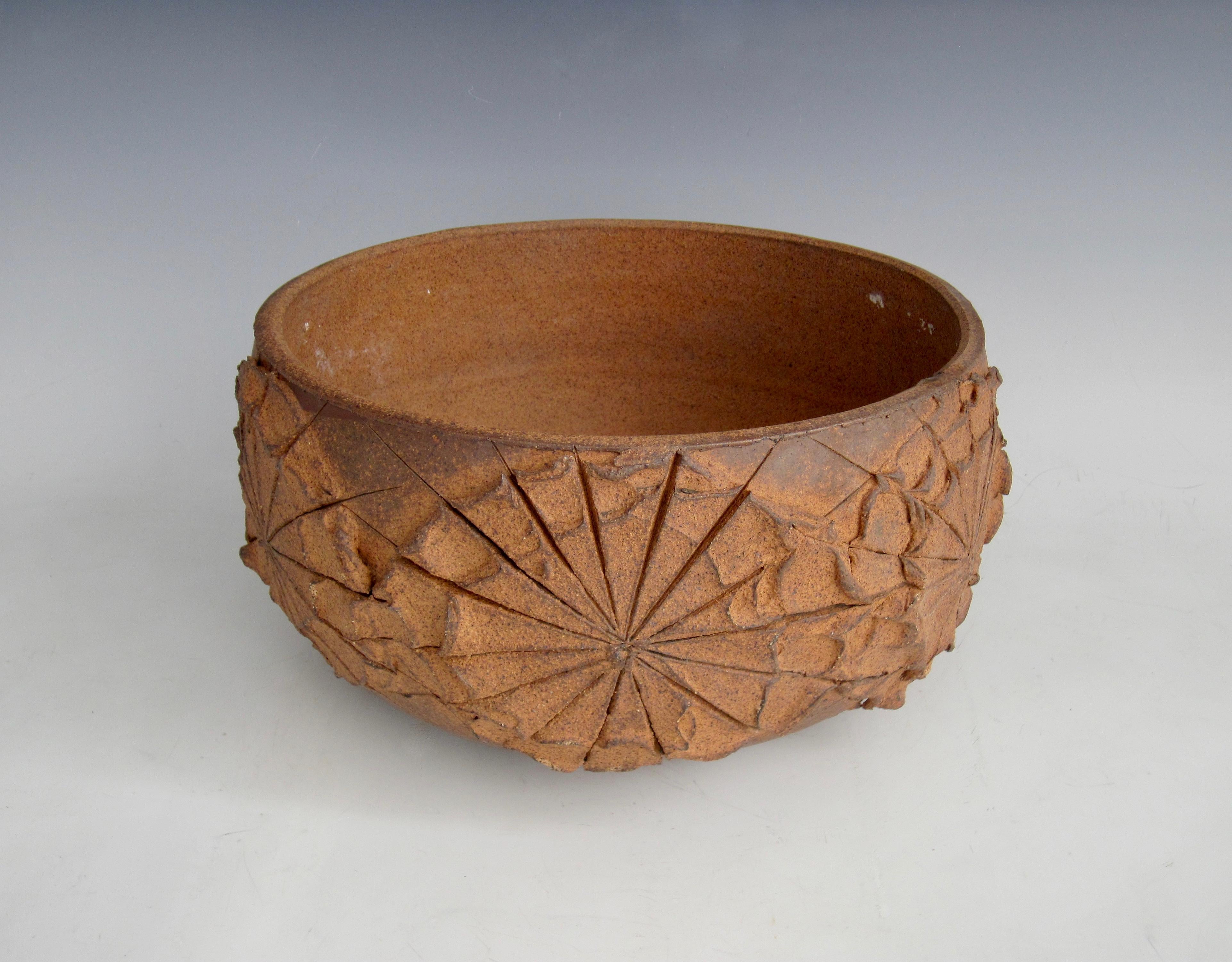 Hal Lasky, Isla Del Sol Puerto Rico Huge Heavy Round Stoneware Planter ...