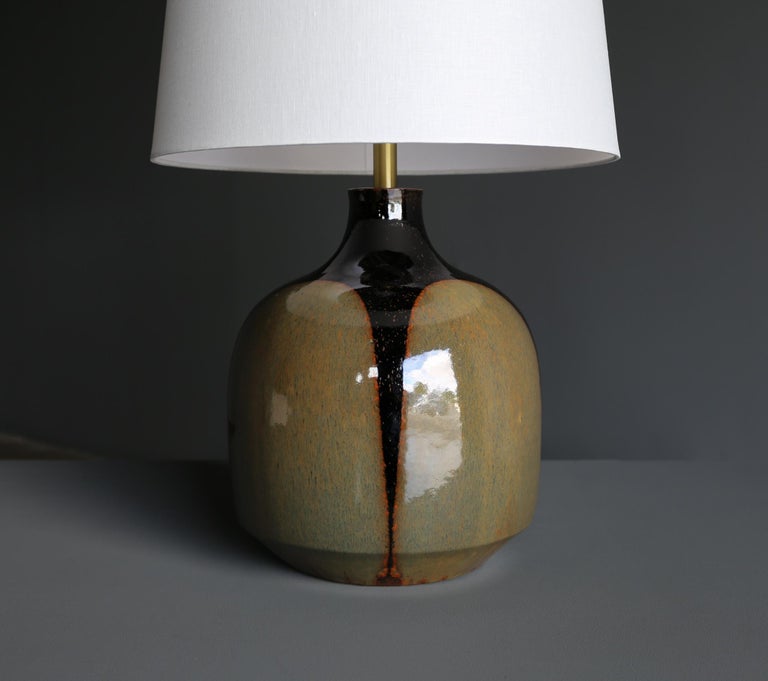 David Cressey "Flame Glaze" Ceramic Lamp, circa 1970 For Sale at 1stDibs
