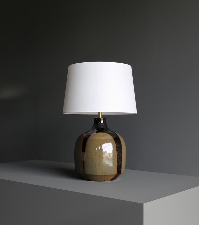 David Cressey "Flame Glaze" Ceramic Lamp, circa 1970 For Sale at 1stDibs
