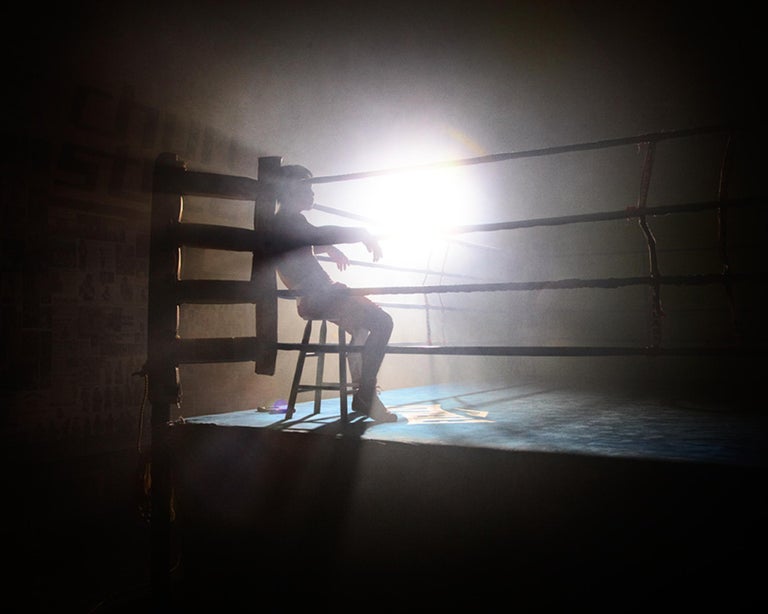 David Drebin - Between Rounds (122" x 142") For Sale at 1stDibs