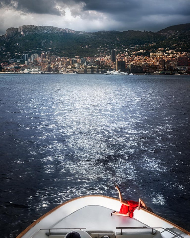 David Drebin - Falling For Monte Carlo (60" x 48") For Sale at 1stDibs