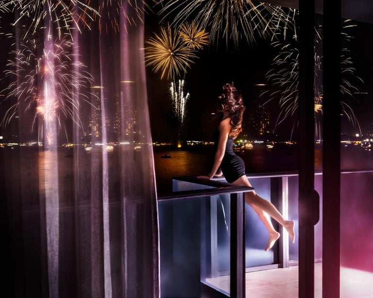 David Drebin - Fireworks, Lightbox (48" x 60") For Sale at 1stDibs