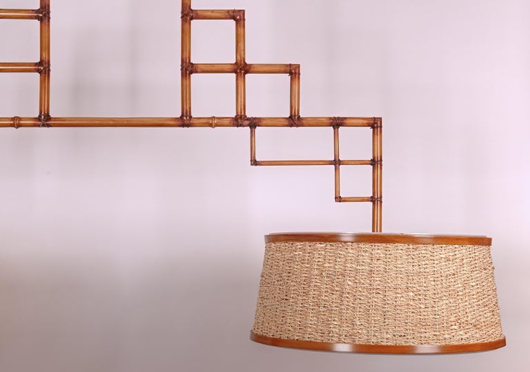 David Duncan Studio Bamboo Billiard Fixture For Sale at 1stDibs
