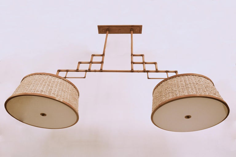 David Duncan Studio Bamboo Billiard Fixture For Sale at 1stDibs