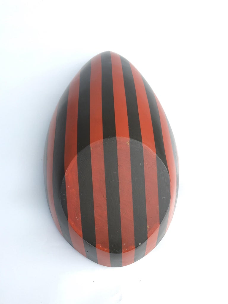 David E. Davis Organic Form Wooden Egg Sculpture For Sale at 1stDibs