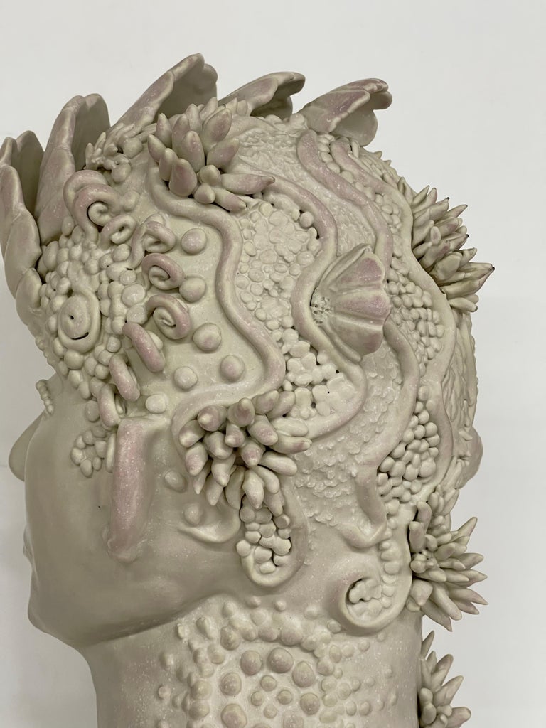 David Farnsworth Pottery Bust Polynesian Woman For Sale at 1stDibs