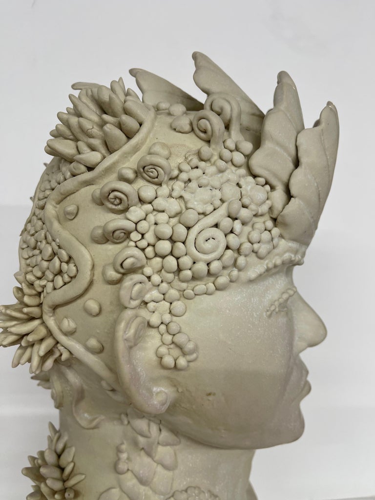 David Farnsworth Pottery Bust Polynesian Woman For Sale at 1stDibs