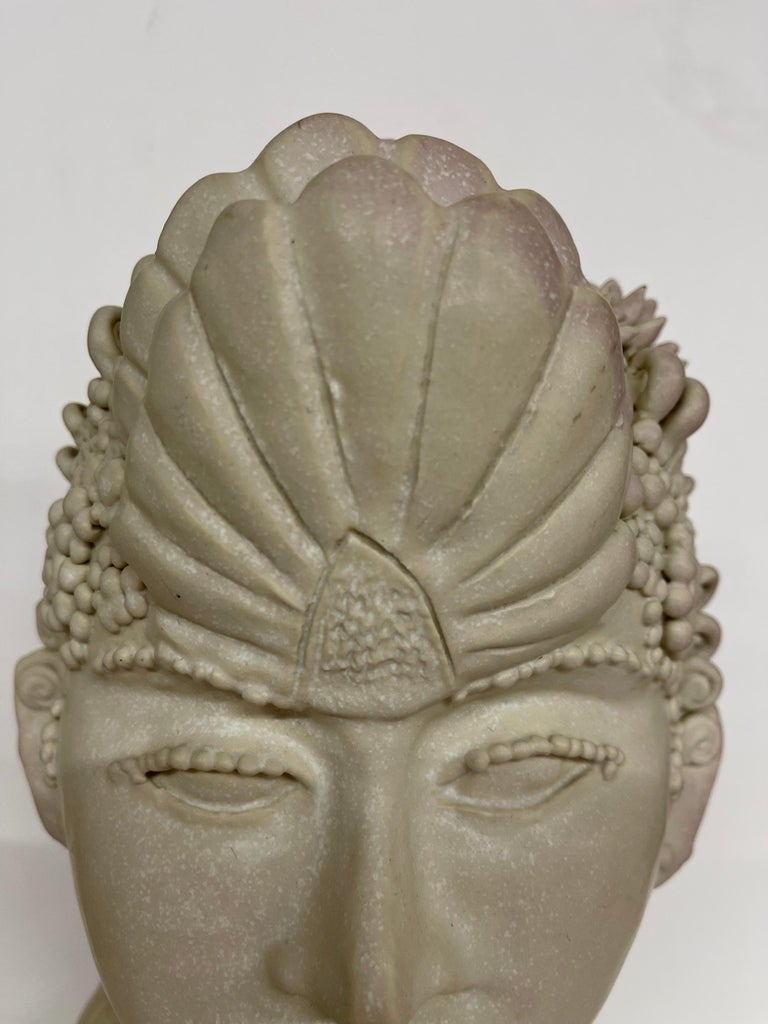 David Farnsworth Pottery Bust Polynesian Woman For Sale at 1stDibs
