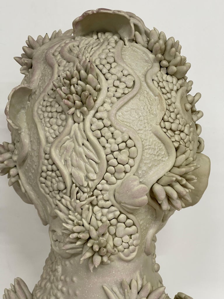 David Farnsworth Pottery Bust Polynesian Woman For Sale at 1stDibs