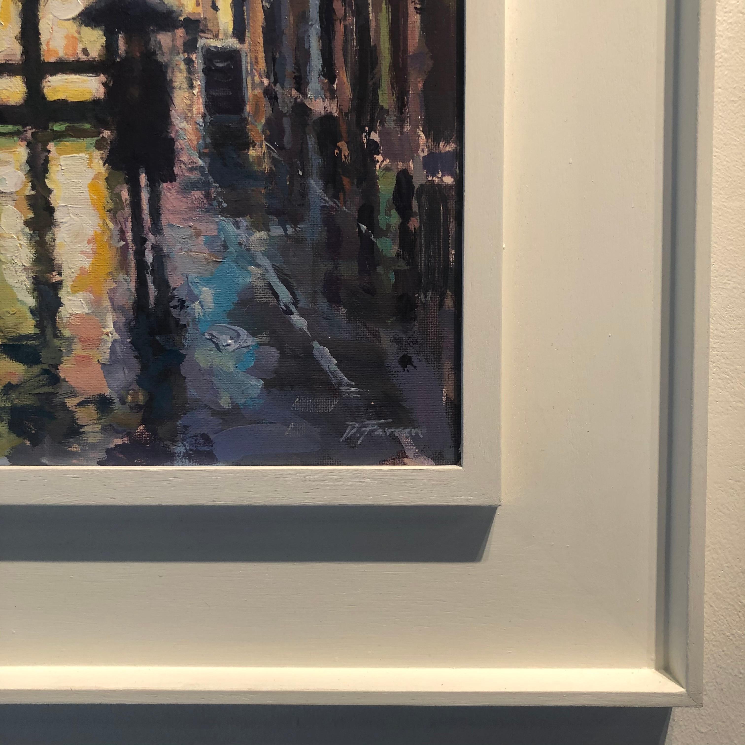 David Farren - News Stand Reflections Paris - Cityscape oil painting ...