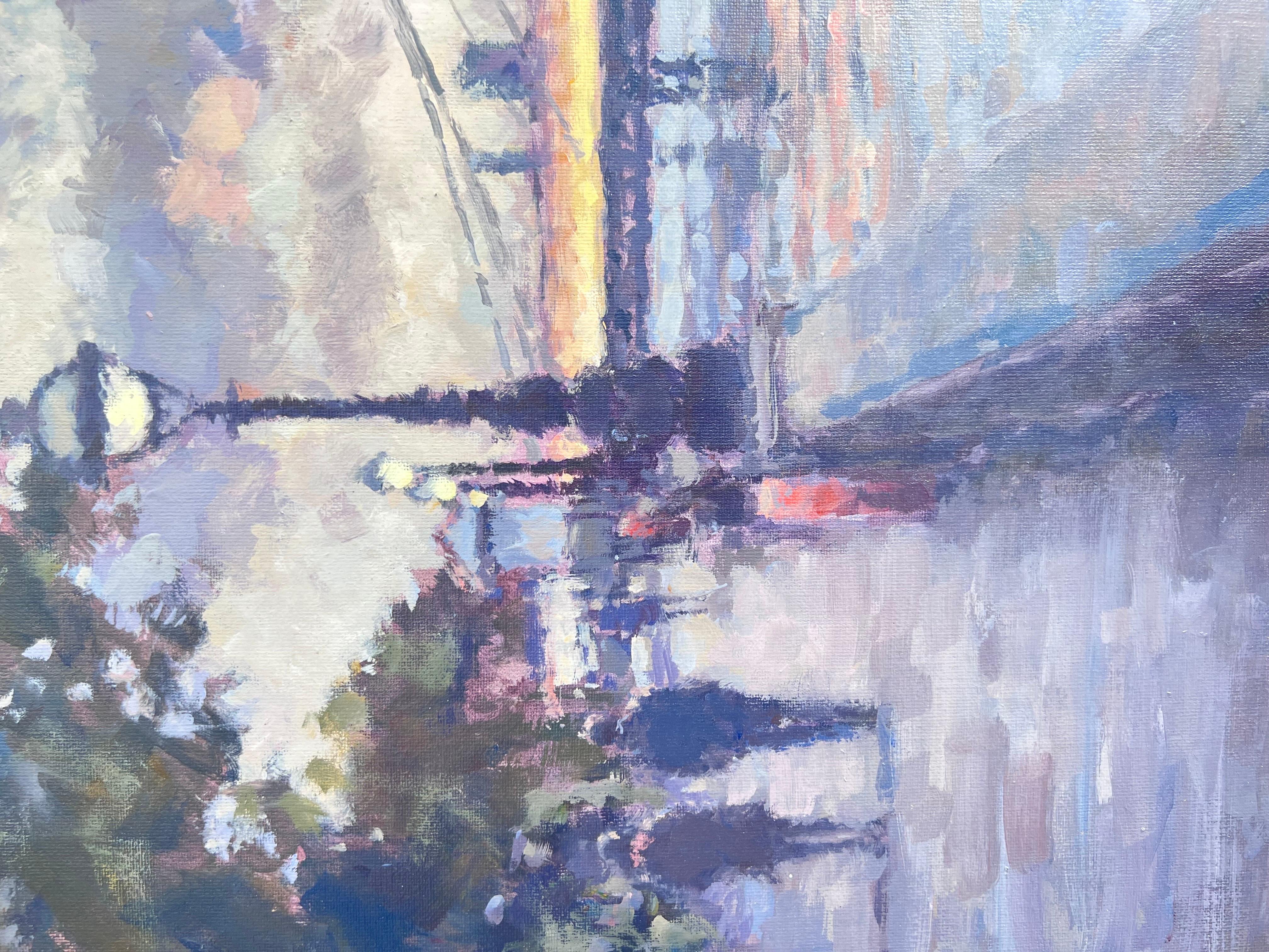 David Farren - October Evening - original cityscape artwork modern ...