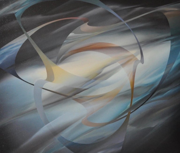 David Fortney 'American, 20th Century' "Dark Star" Original Oil ...