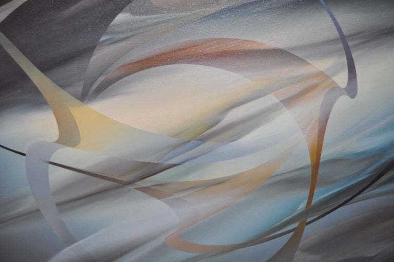 David Fortney 'American, 20th Century' "Dark Star" Original Oil ...