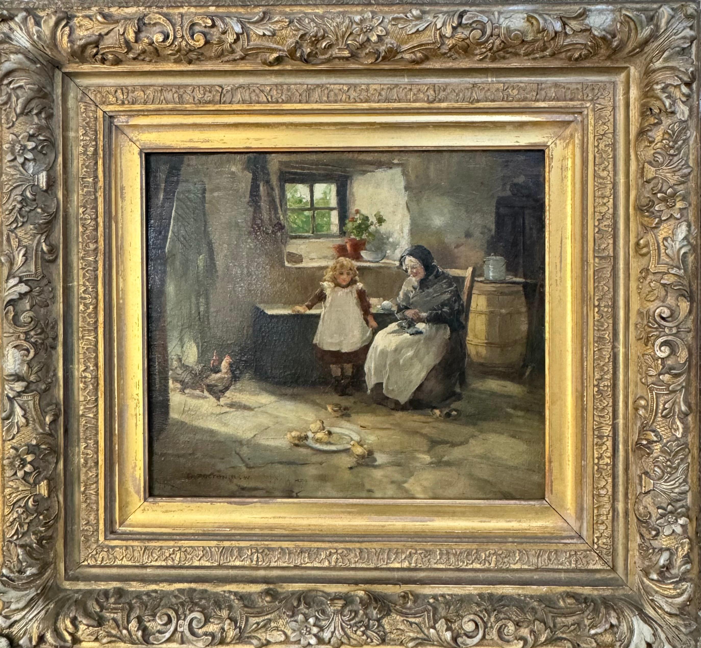 David Fulton - DAVID FULTON British 19th Century Cute Girl, Grandmother ...