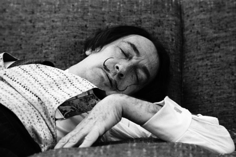 David Gahr - Surrealist Salvador Dali, Black and White Portrait ...