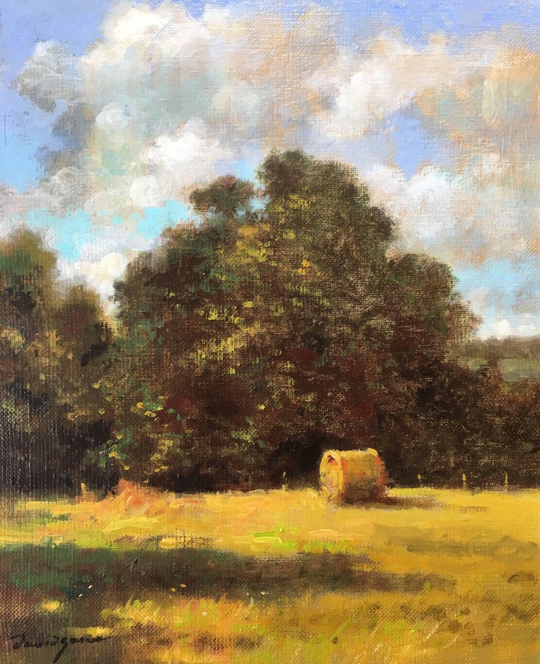 David Garcia - "The wheat bale", little oil on canvas post ...