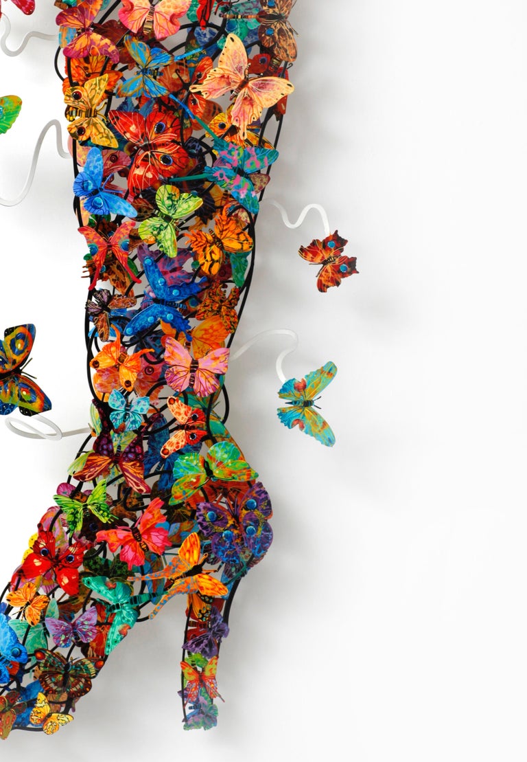 David Gerstein - Elegance - figurative wall sculpture For Sale at 1stDibs