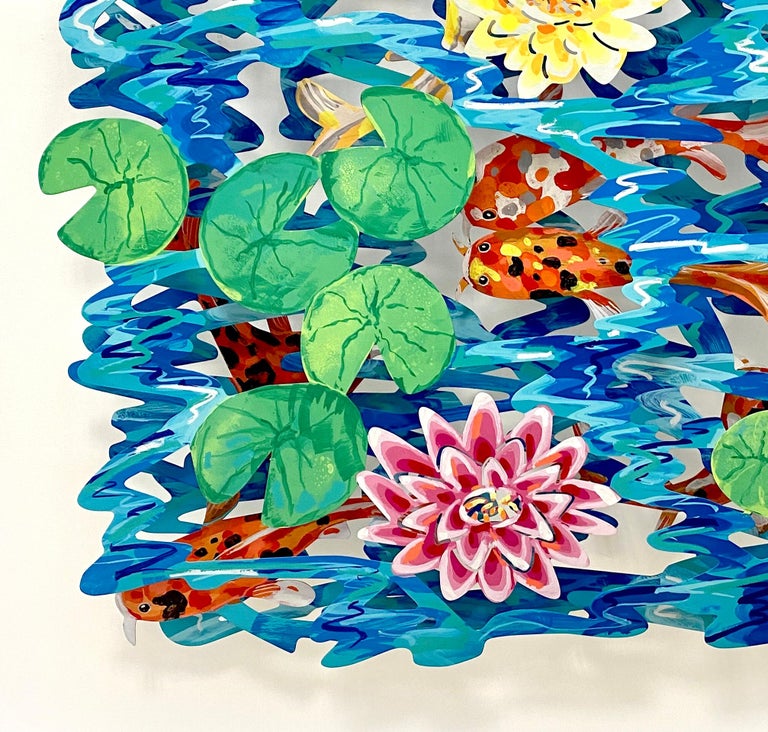 David Gerstein - New pond 1 - figurative wall sculpture For Sale at 1stDibs