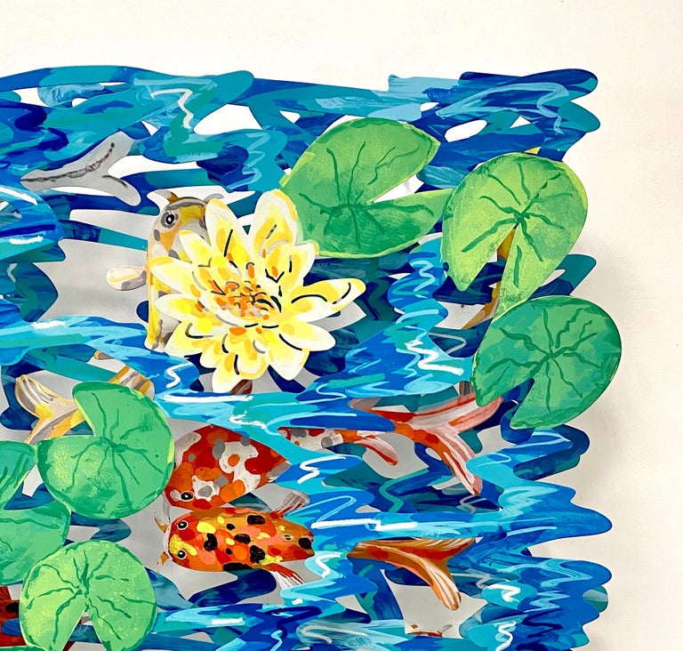 David Gerstein - New pond 1 - figurative wall sculpture For Sale at 1stDibs