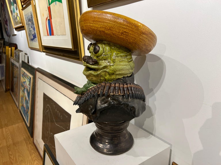 David Gilhooly - Emiliano Zapata / Frog Revolutionary For Sale at 1stDibs