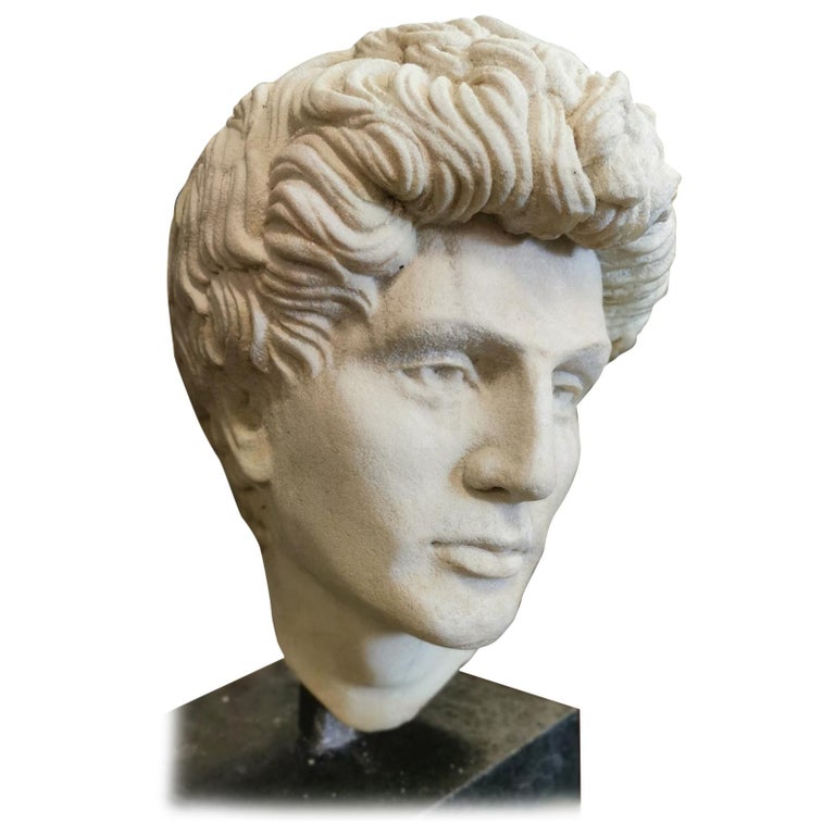 David, Greco-Roman Style Faux Marble Head For Sale at 1stDibs