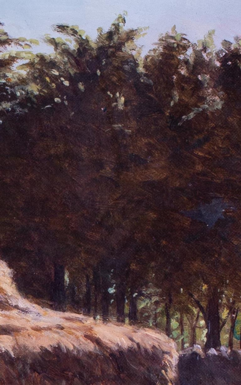 David Hamilton - British, 19th Century oil painting of harvest time in ...