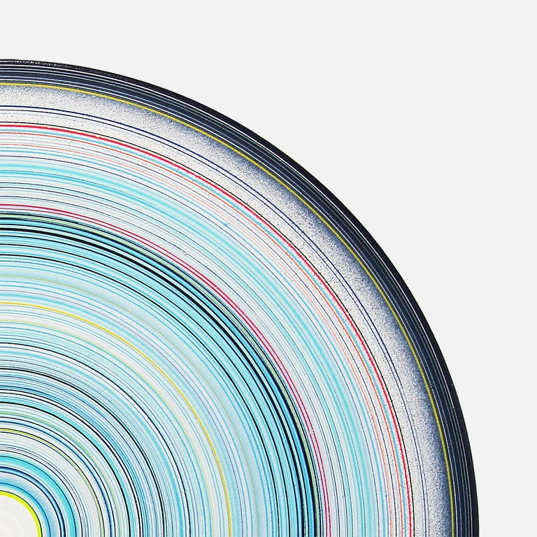 David Hardaker - "Angel" Light Blue, Pink, and Neon Green Painting For ...