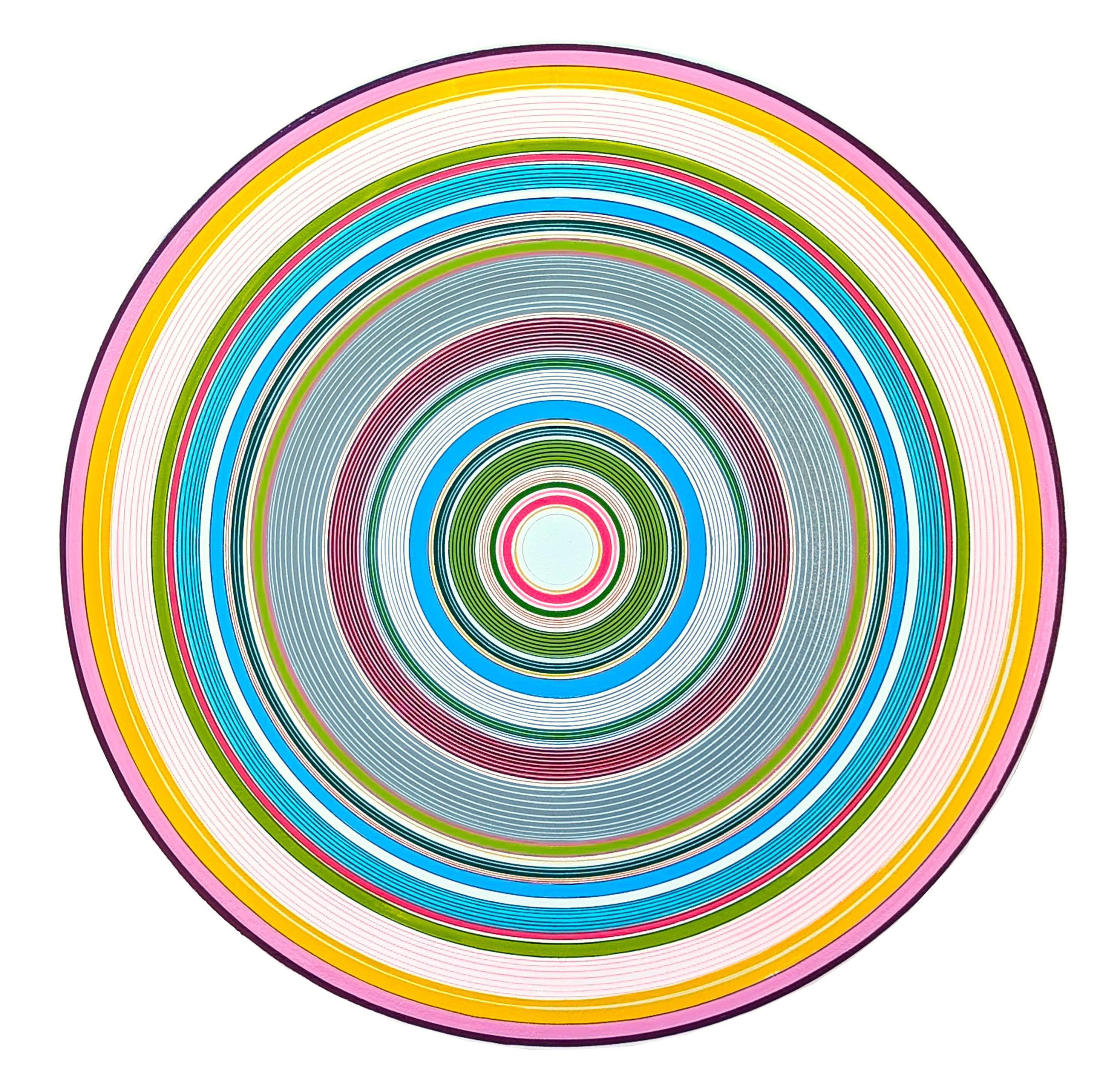 David Hardaker - “As It Was” Contemporary Yellow, Blue, Green, and Pink ...