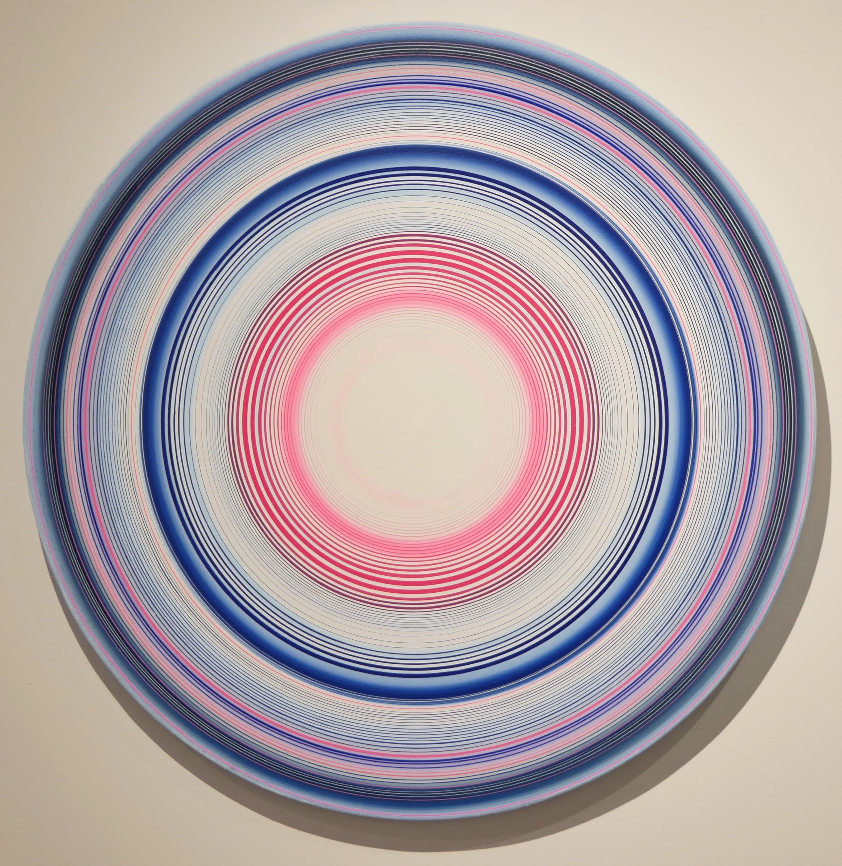 David Hardaker - "Walking in LA" Contemporary Colorful Concentric ...