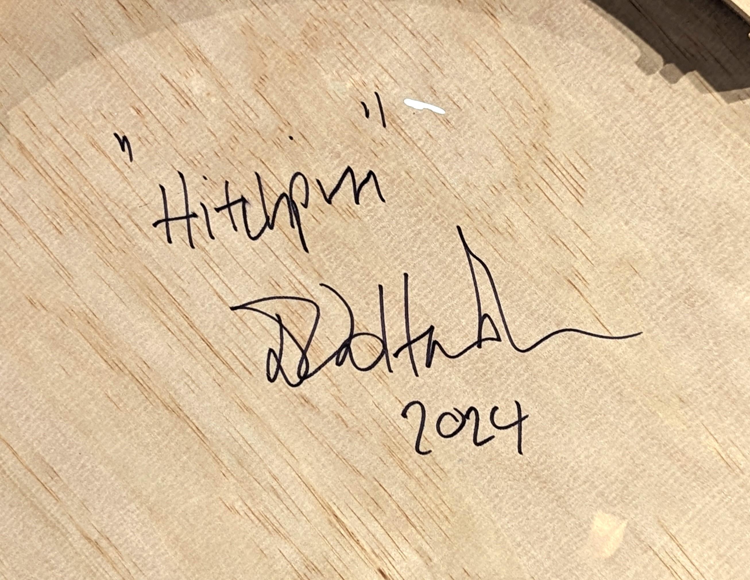 David Hardaker - "Hitchpin" Contemporary Abstract Blue and White ...