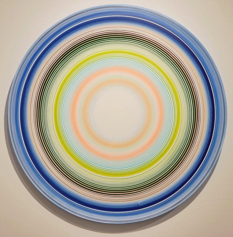 David Hardaker - "I Want You" Contemporary Colorful Concentric Circle ...