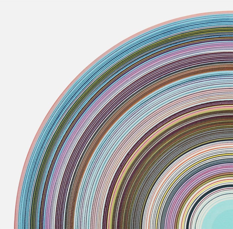 David Hardaker - "Pump It Up" Light Blue, Pink, and Purple Painting For ...