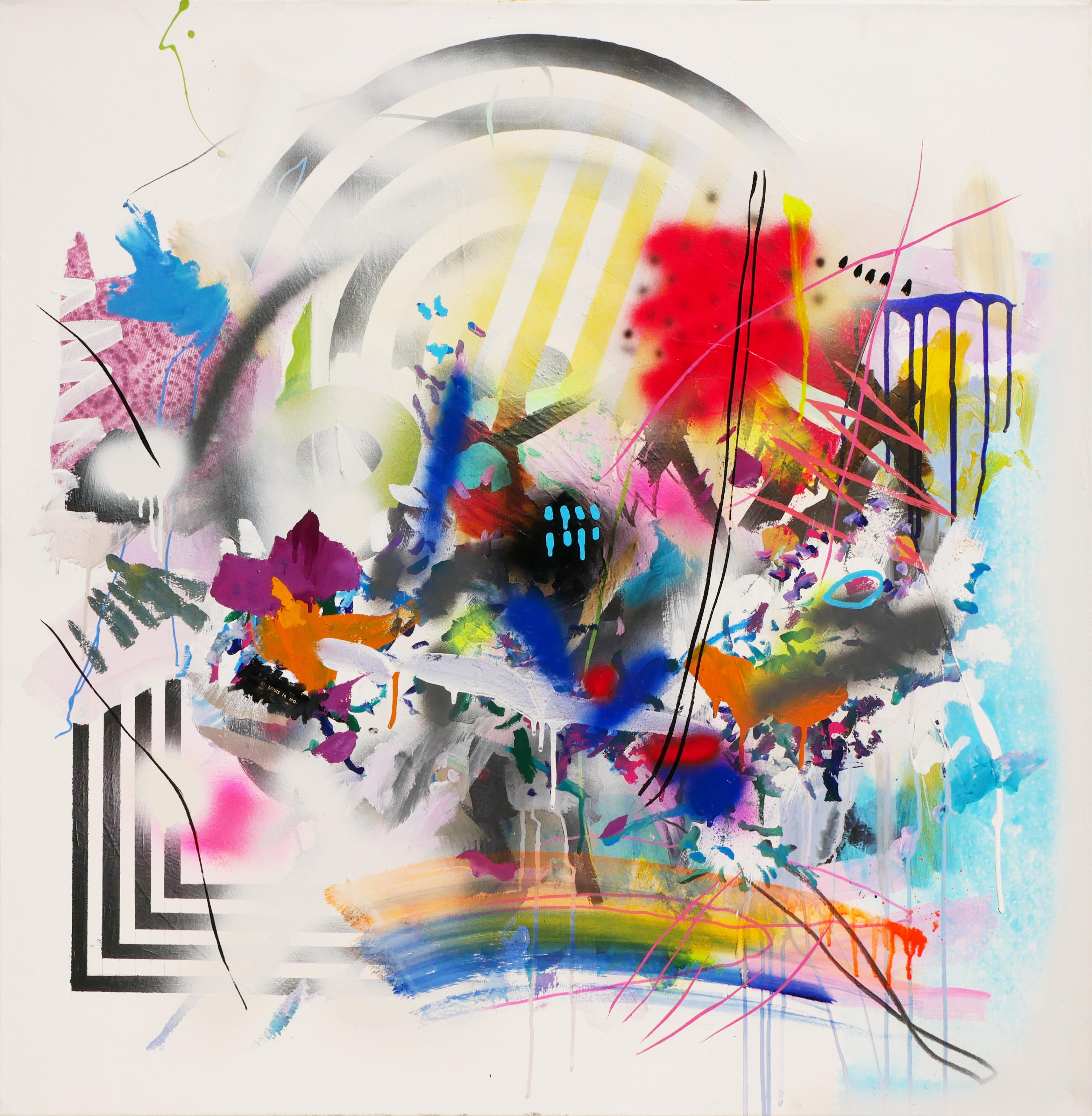David Hardaker - "Untitled (After Parker)" Colourful Abstract Mixed ...