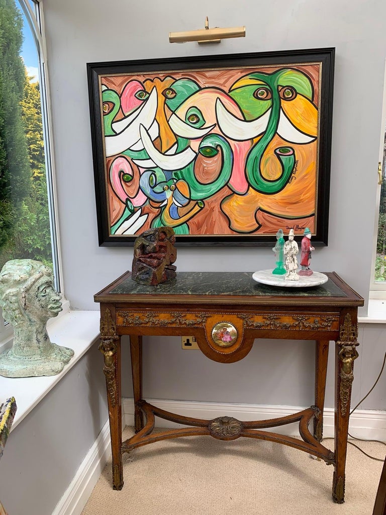 David Harper - Nosey Elephants. Contemporary Oil Painting For Sale at ...