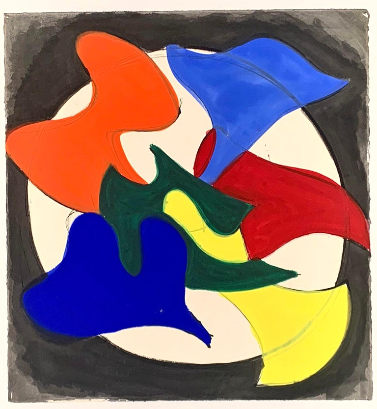 David Hayes - Study for Polychrome Steel Wall Relief For Sale at 1stDibs