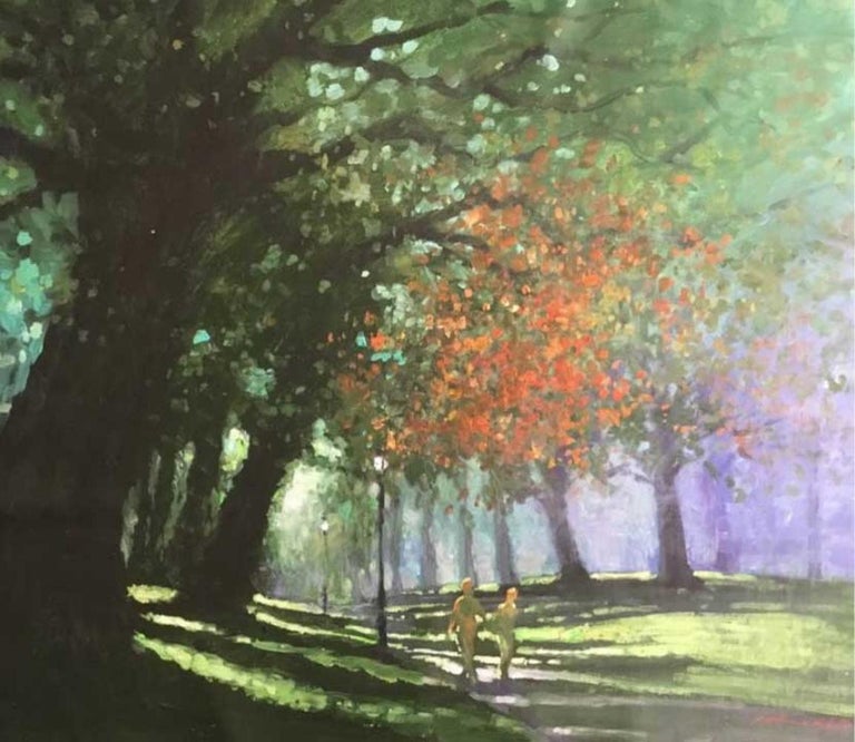 David Hinchcliffe - A Touch of Fall - Autumn in New York City: Oil ...