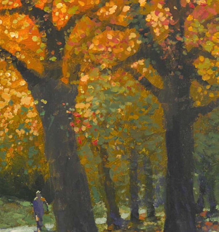 David Hinchcliffe - Autumn in the Park - Fall in Central Park: Oil ...