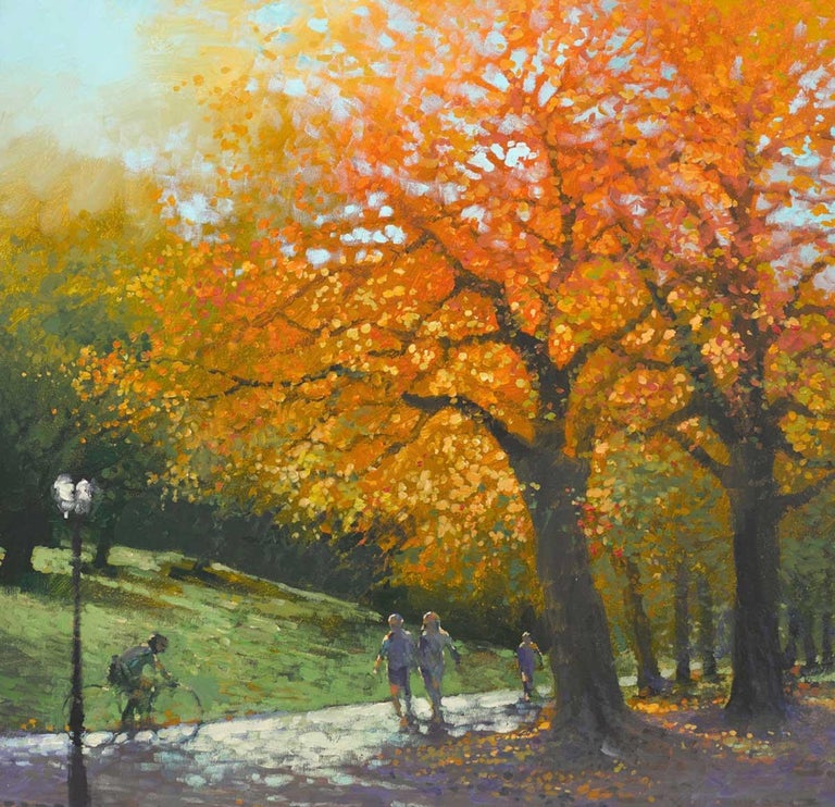 David Hinchcliffe - Autumn in the Park - Fall in Central Park: Oil ...