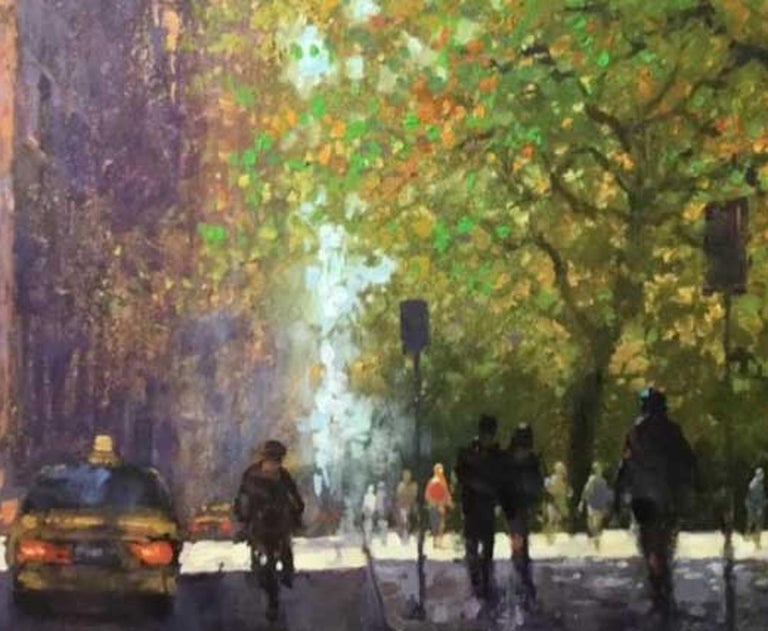 David Hinchcliffe - Fall on Central Park West - New York City: Oil ...
