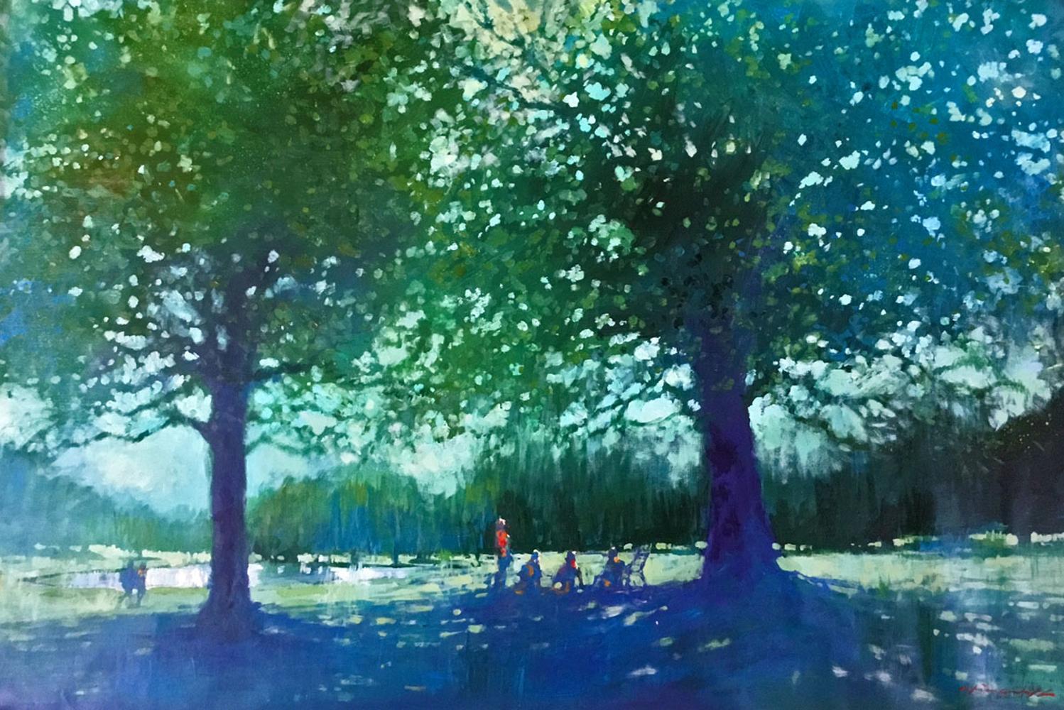 David Hinchliffe Solitude Contemporary Impressionistic Forest Park