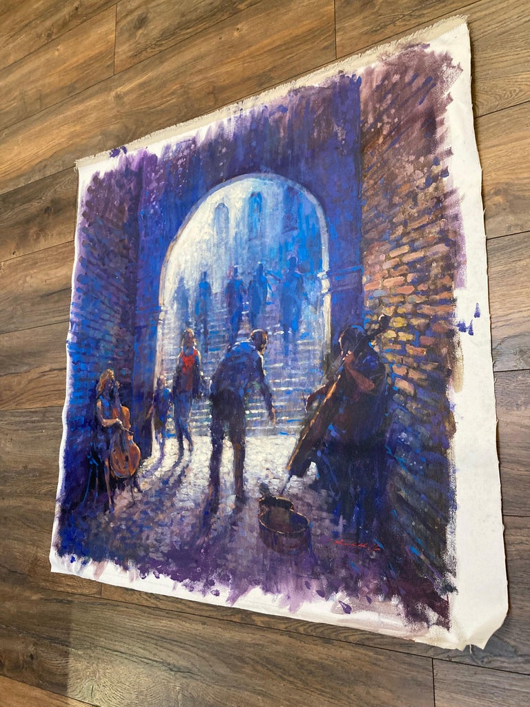 David Hinchliffe - The Buskers of Venice - Contemporary Impressionism ...