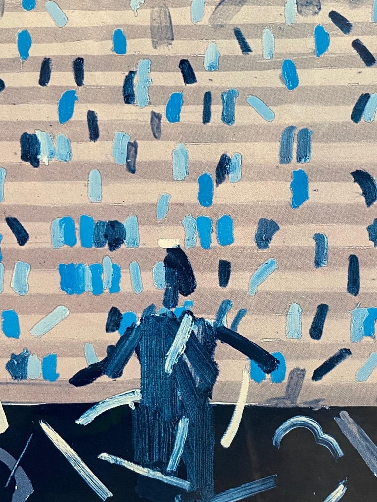 David Hockney Hand Signed Music Center Lithographic Color Poster, 1981 ...