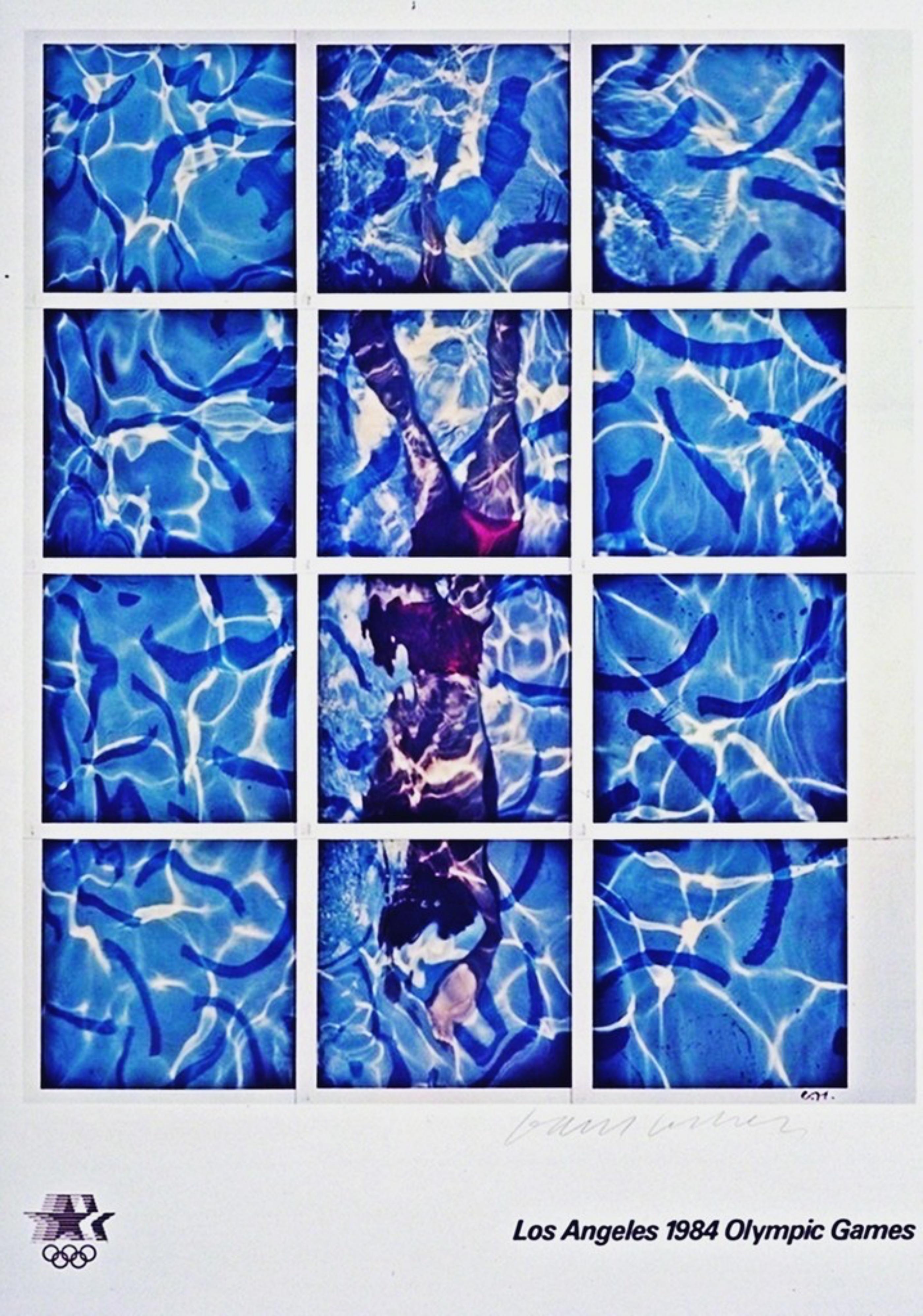 David Hockney - Pool Diver - Lithograph (Olympic Games Munich 1972) at ...